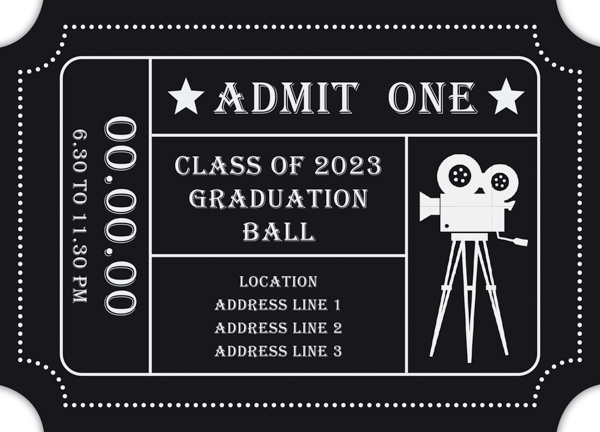 Free School Prom Tickets | Hardy's Yearbooks