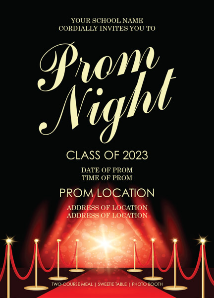 Free School Prom Tickets | Hardy's Yearbooks